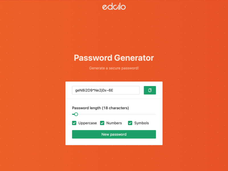 Strong Password Generator